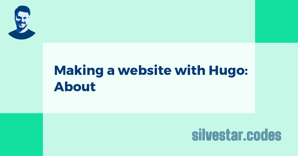 Making a website with Hugo: About S.Bistrović