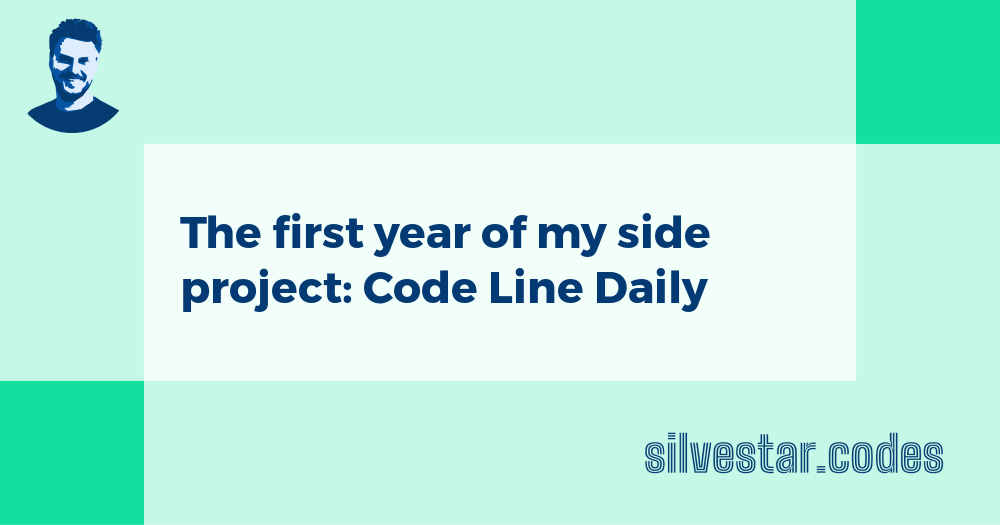 The first year of my side project: Code Line Daily S.Bistrović